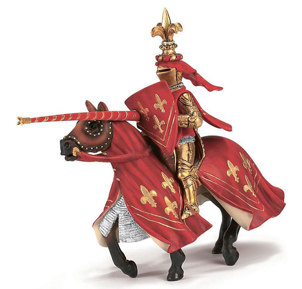 Schleich Vitezovi - Crveni Vitez na konju 70019: Schleich i Bullyland ...